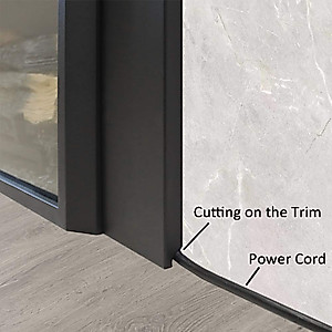 LegendFlame Carl 30 Inches with Trim Kit, Electric Fireplace Insert, Fireplace Heater 750/1500W, Fire Crackling Sound, Adjustable Flame Speed, Remote Control, Black…