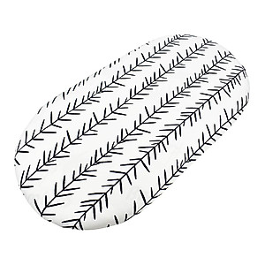 Baby Bassinet Sheet Newborn Mini Cradle Sheets Infants Moses Basket Mattress Crib Changing Pad Cover, Lines