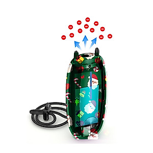 Timeage Personal Air Purifier,Timeage Portable Air Purifier Necklace, Negative Ions,Wearable Outdoor, Good Gift for Christmas and Birthday Green Pattern