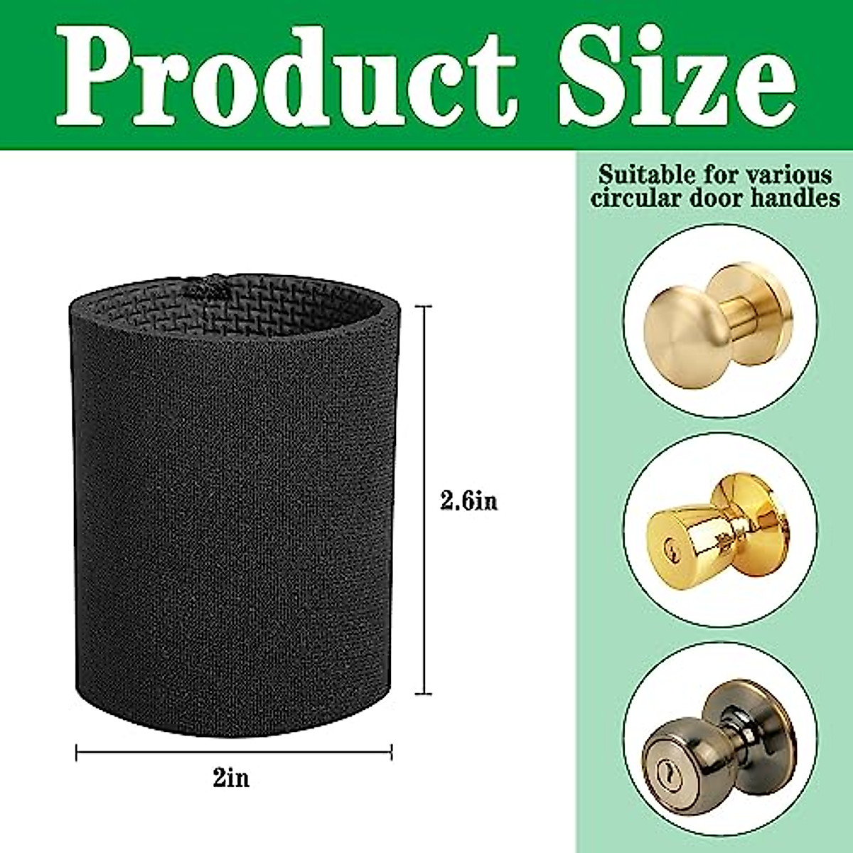 4PCS Round Door Handle Covers - Anti-Scald Door Knob Cushion Cover - Door Handle Protector for Summer and Winter