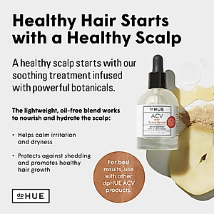 dpHUE ACV Daily Scalp Serum - 1.7 fl oz - Helps Soothe Dry Scalps & Activate Healthy Hair Growth - Formulated with Hyaluronic Acid