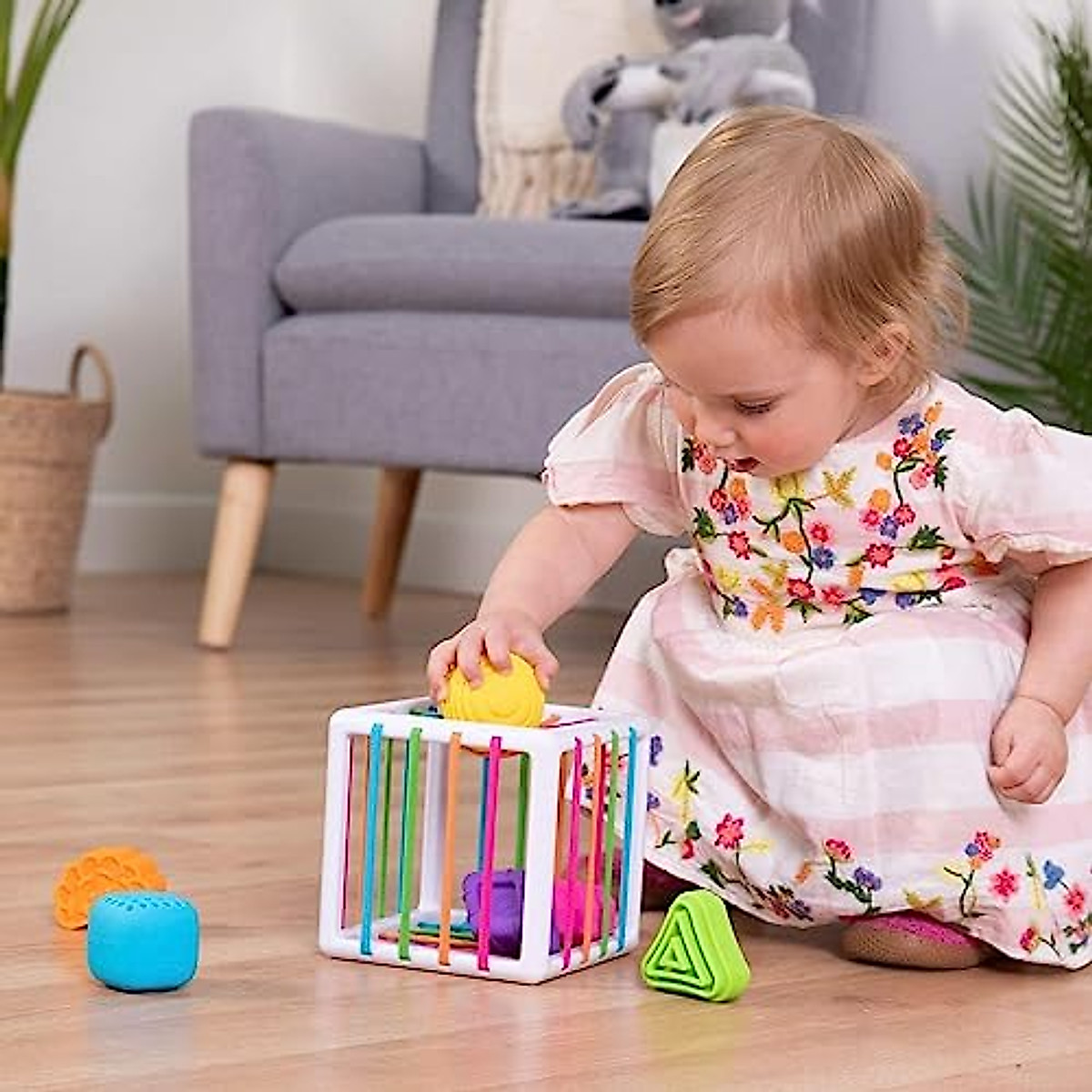 Fat Brain Toys InnyBin Baby Toys & Gifts for Babies,7 pcs