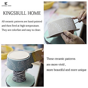 KINGSBULL HOME French Onion Soup Crocks Oven Safe Soup Bowls with Handles