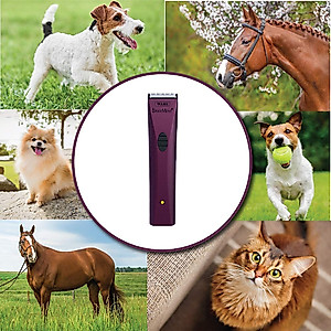 Wahl Professional Animal Bravmini+ Pet, Dog, Cat, & Horse Cordless Trimmer Kit - Purple