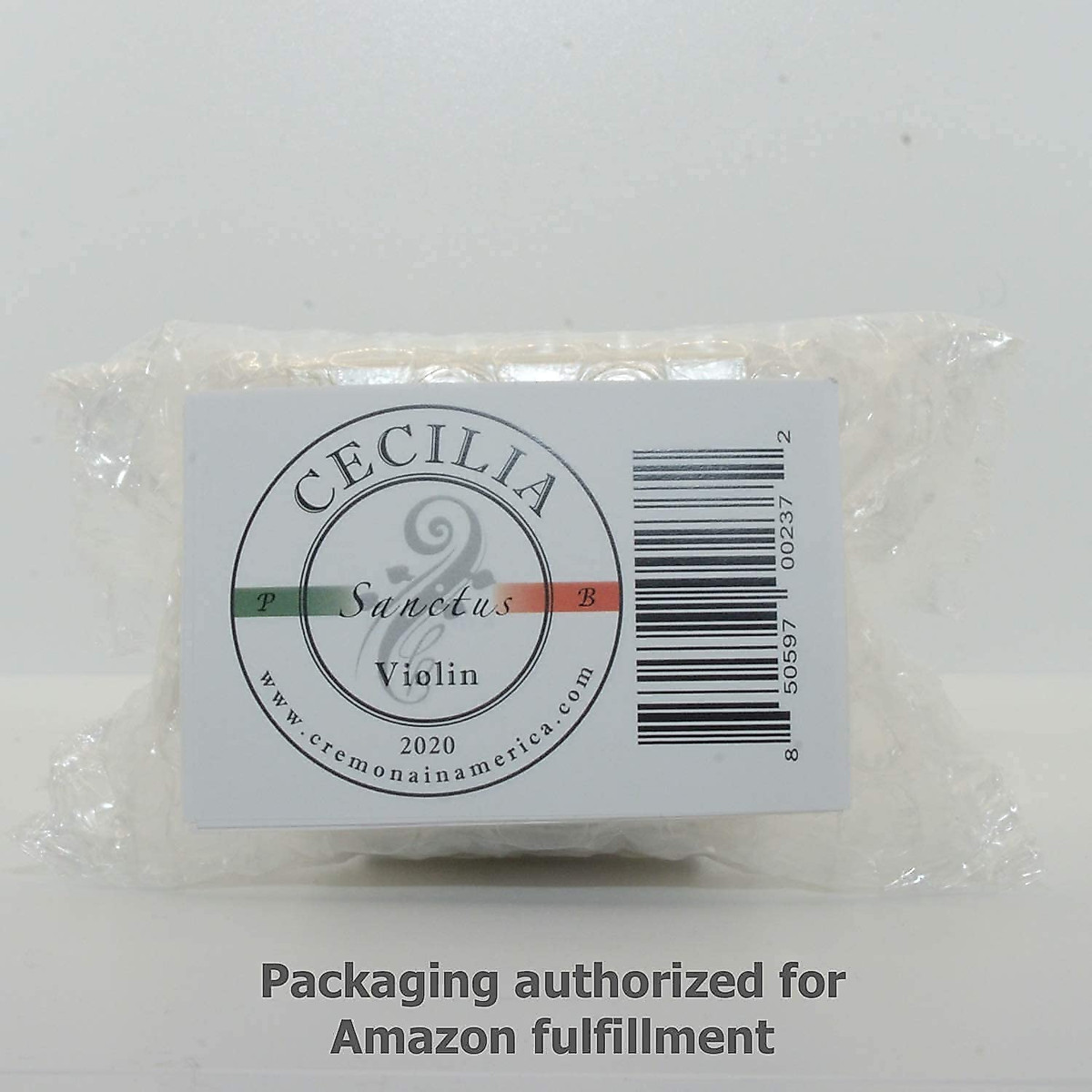CECILIA 'Sanctus' Rosin for Violin, Rosin Specially Formulated Violin Rosin for Violin Bows with Included Rosin Spreader (Full Cake)