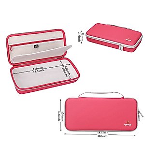 Aproca Red Hard Travel Storage Carrying Case, for Logitech POP Keys Mechanical Wireless Keyboard and POP Wireless Mouse/Keychron K2 Wireless Keyboard