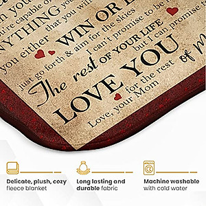 New 2023 Fleece Blanket for Son Lion Throw Blanket - to My Amazing Son Blanket from Mom - Gift Ideas for Son on Graduation Day, Birthday, Thanksgiving, Christmas, Mother's Day - 50" x 60" Blanket