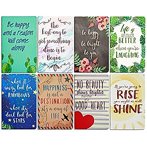 Set of 8 Inspirational Notebooks, 5x8 Bulk Journals with Motivational Quotes for Women, Teacher Appreciation Gifts Bulk (40 sheets/80 Pages)