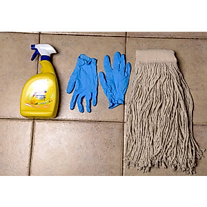 [5 PACK] EcoQuality Commercial Mop Head #32, 32oz Mop Head Blended Yarn - X-Large For Commercial And Industrial Use | Cotton Mop Head Replacement | 32 Ounce (White)