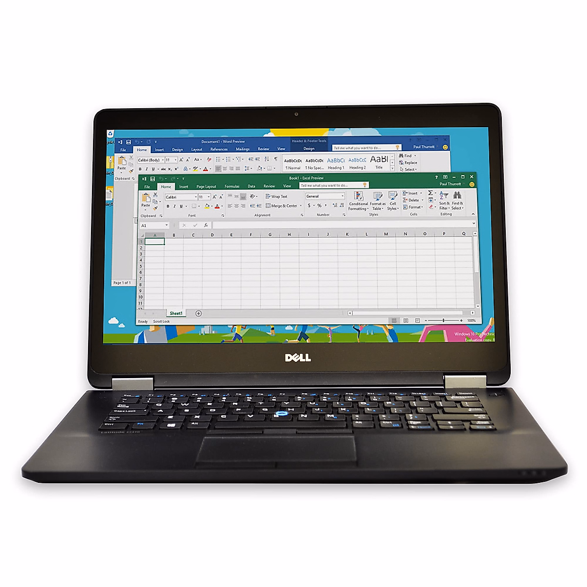 Dell Latitude E7450 Ultrabook Laptop: 14in hd (1366x768), Intel I5-5300U , 128GB SSD, 8Gb Ram, Bluetooth, Win 10 Professional (Renewed)