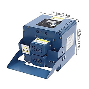 AGULIUM Commercial Heat Sealer Machine, 80W Automatic Continuous Bag Sealer Heat Sealing Machine, Temp and Speed Adjustable, Bag Sealer Heat Seal Plastic Packing Bags