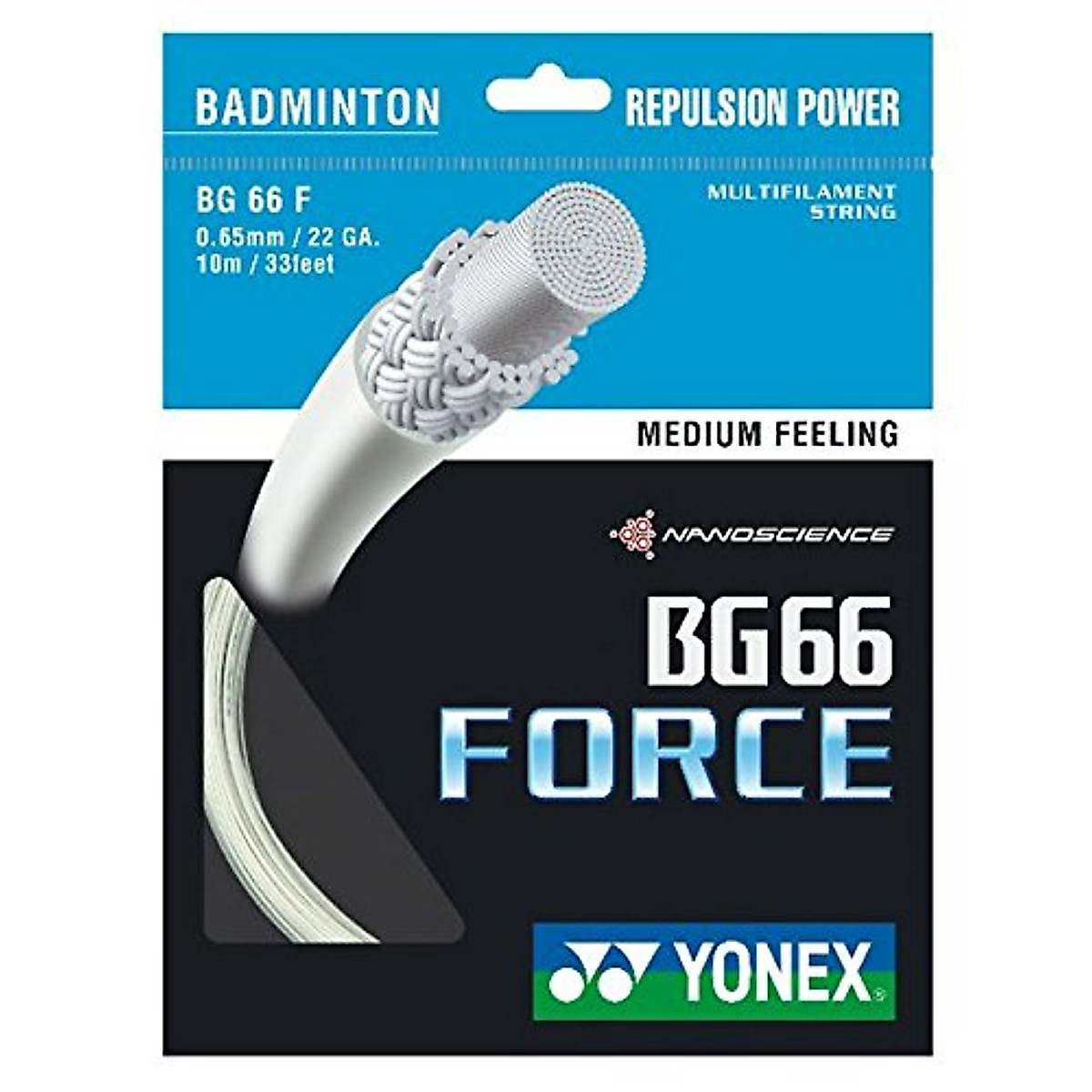YONEX BG 66 Force Badminton String - White