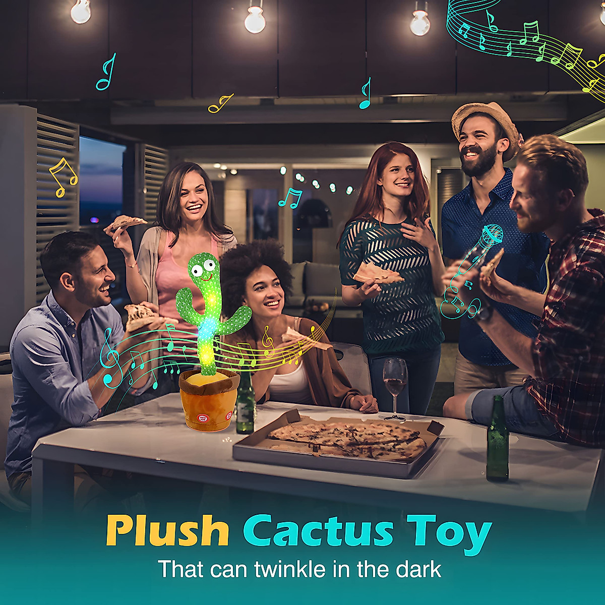 Baby Toys Dancing Talking Cactus for Boys Girls,Dancing Singing Talking Recording Mimic Repeating What You Say Cactus Toy with 120 English Songs Electronic Light Up Plush Cactus Give for Kids Gifts