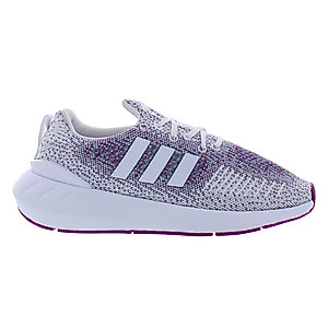 adidas Women's Swift Run 22 Sneaker, Future White/Vivid Pink, 8.5 M US