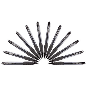 Paper Mate Gel Pens, Fine (0.5mm), Black, 12 Count