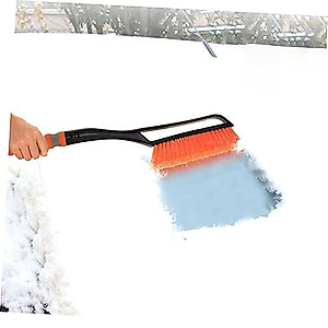Yardwe 2PCS Snow Shovel Windshield Scraper Snow Broom for car Snow Remover Cleaning car Snow Mover car Snow Removal Brush Glass Cleaner Tool multitools Snow plow 2in1 Window Plastic
