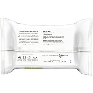 Burt's Bees Baby Wipes, Unscented Towelettes for Sensitive Skin, Hypoallergenic & Non-Irritating, All Natural with Soothing Aloe & Vitamin E, Fragrance Free, 72 count ( Pack of 10)