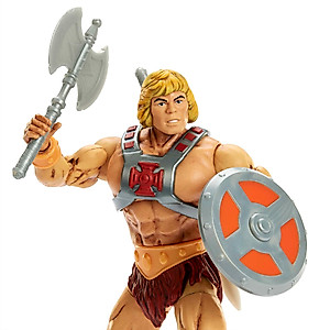 Masters of the Universe Masterverse He-Man Action Figure, 40th Anniversary Figure with Accessories, Motu Character Toy Collectible ​​​