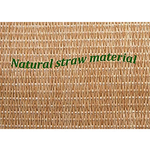 Yoofashion Straw Tote Bag for Women Shoulder Bag Summer Beach Bag Girls Fashion Top Handle Handbag (A110-black)