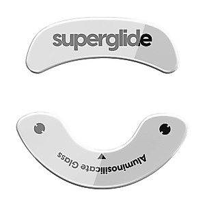 Superglide - Fastest and Smoothest Mouse Feet/Skates Made with Ultra Strong Flawless Glass Super Fast Smooth and Durable Sole for Endgame Gears XM1 RGB / XM1r [White]