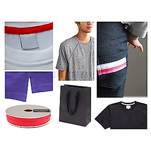 CRAFTMEMORE 1 Inch Twill Tape Fabric Ribbons Webbing Herringbone Twill Bias Binding Tape for Clothes Sewing Craft Trim Lace 18 Yards (MP26 Black)