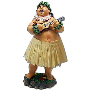 KC Hawaii Leilani Dashboard Hula Doll Local Boy with Ukulele 7 inches