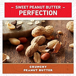 Clif Bar - Crunchy Peanut Butter - Made with Organic Oats - 11g Protein - Non-GMO - Plant Based - Energy Bars - 2.4 oz. (18 Pack)