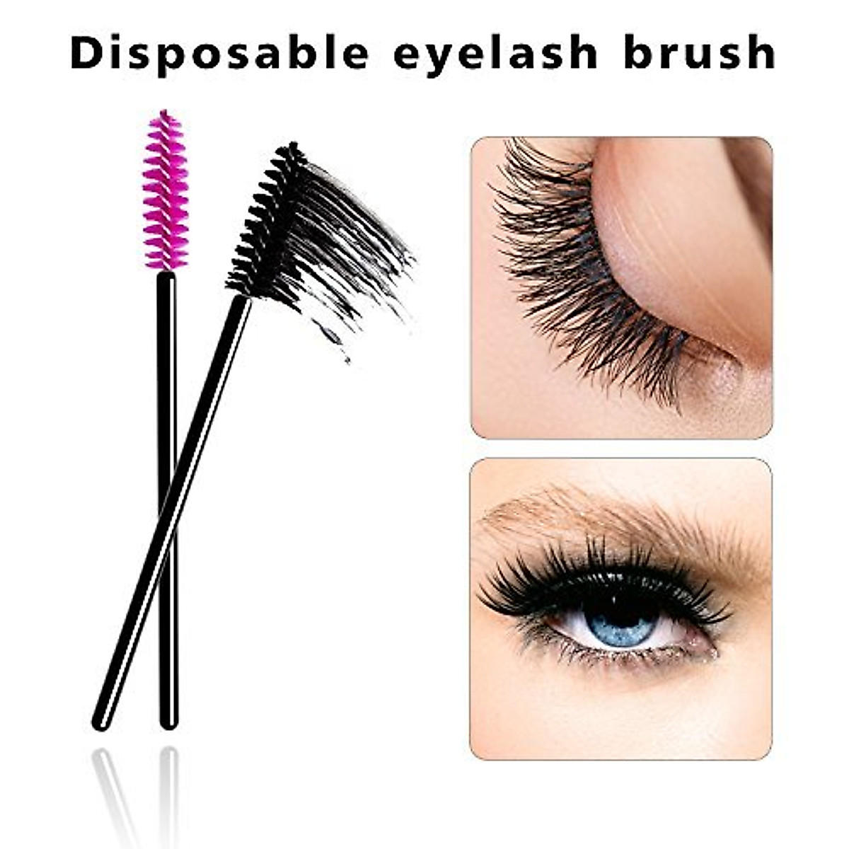Disposable Mascara Wands Makeup Applicators - Mascara Brushes Lipstick Applicators Eyeliner Brushes BTArtbox 300PCS Makeup Applicators Brushes Tools Kit