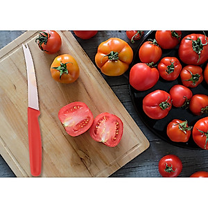 HIC Kitchen Serrated Tomato Knife, German Steel Blade