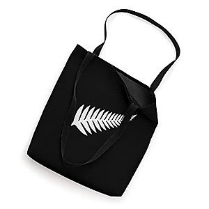 New Zealand Fern Icon NZ Black Proud Kiwi Gift Tote Bag
