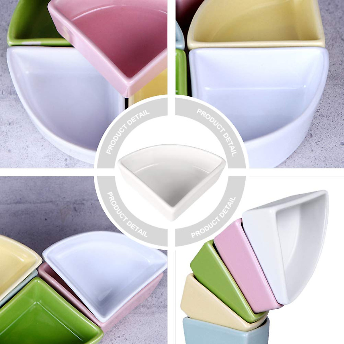 1pc Hamster Feeding Bowl Triangle Hamster Drinking Bowl Food Bowl Hamster Food Feeder Pet Supplies Hamster Bowl Ceramics Bowl Feeding Basin