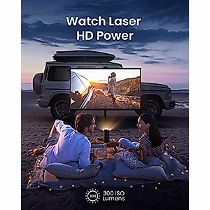 Nebula Anker Capsule 3 Laser 1080p with Anker Nebula Projector Lightweight and Adjustable 3-ft Floor Stand