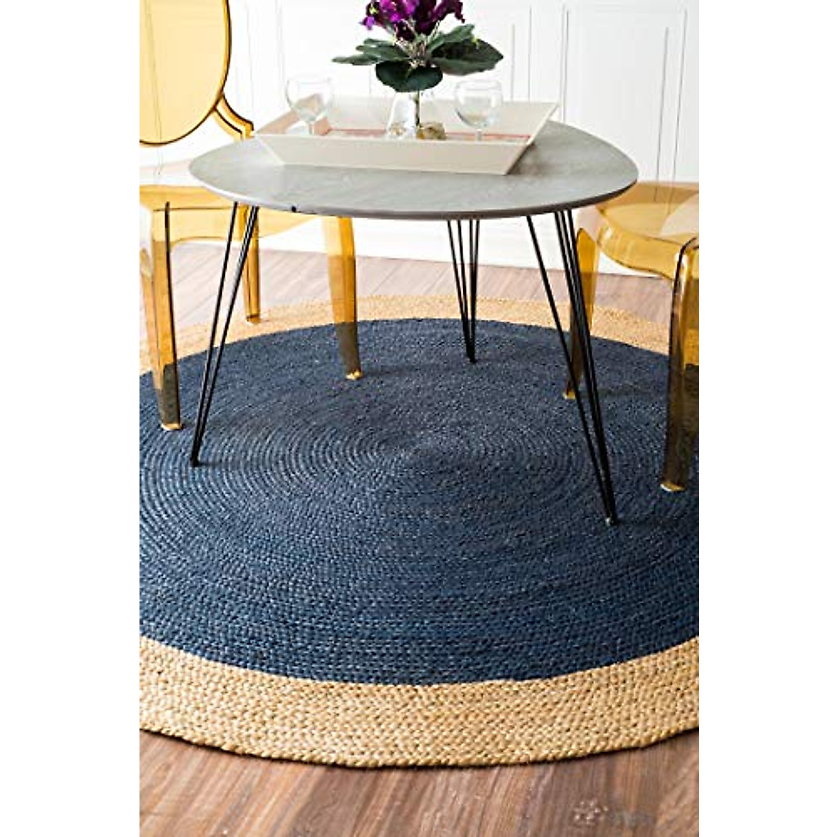 nuLOOM Eleonora Casual Jute Area Rug, 2' x 3', Blue