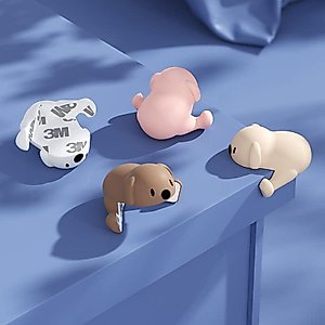 Corner Protector Baby, Table Corner Protectors Guards Furniture Corner Guard Edge Safety Bumpers Cute Silicone Cartoon Shape, 8 Pack Animal Dog Shape Anti-Collision Corner Protector for Kids