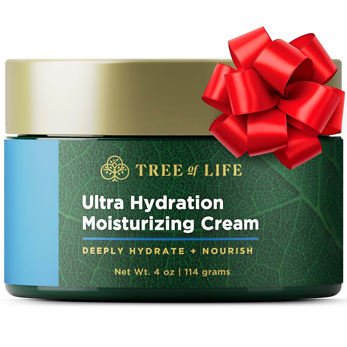 Tree of Life Beauty Hydrating and Moisturizing Face Cream with Botanical Hyaluronic Acid, 4 Fl Oz