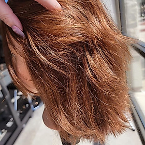 Mannequin Head with 100% Human Hair 20-22" Cosmetology Mannequin Head with Real Hair for Hairdresser Manikin Head Doll Head for Practice and Hair Cutting with Free Clamp & Hairdressing Tools (Brown)