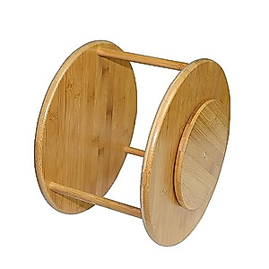 Home Basics 2 Tier Bamboo Lazy Susan