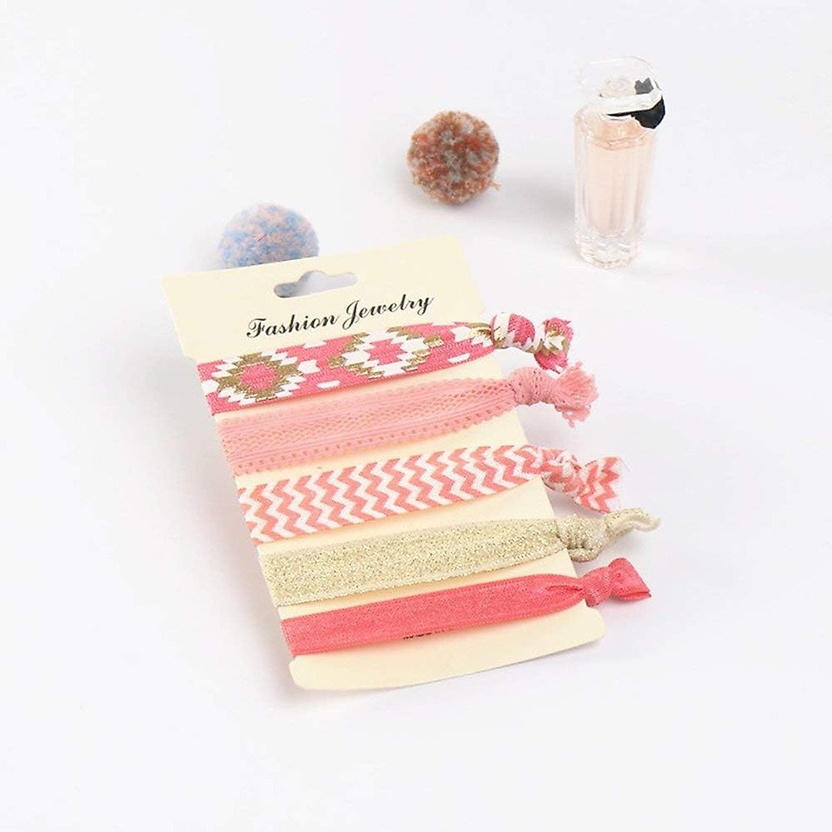 20 Pcs Elastic Hair Ties, ULIFEMALL No Crease Ribbons Ouchless Ponytail Holders Hair Bands Hair Ropes Colorful Party Bracelets Hair Accessories for Girls and Women