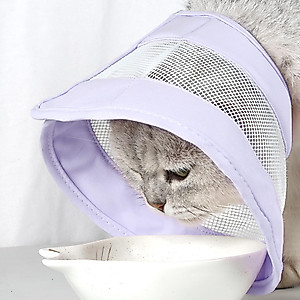 Avaner Cat Recovery Collars Lightweigt Pet After Surgery Protective Adjustable Cone Mesh Collars for Small Medium Large Cats