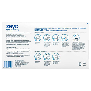 Zevo Flying Insect Trap, Fly Trap, Fruit Fly Trap (2 Plug-in Bases + 6 Refill Cartridges)