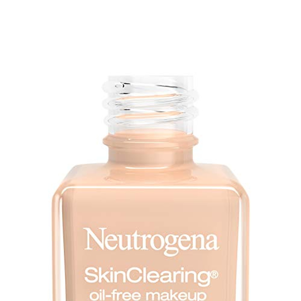 Neutrogena SkinClearing Oil-Free Acne and Blemish Fighting Liquid Foundation with .5% Salicylic Acid Acne Medicine, Shine Controlling Makeup for Acne Prone Skin, 40 Nude, 1 fl. Oz