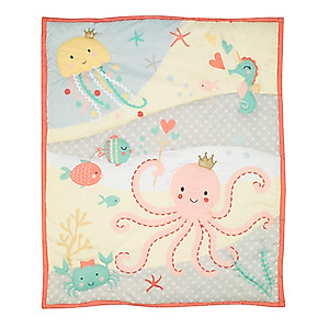 Bedtime Originals Ocean Mist 3Piece Crib Bedding Set, Multicolor