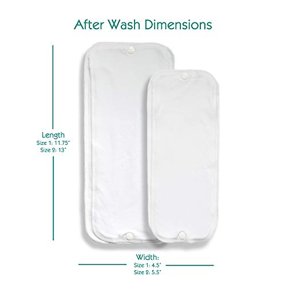 Thirsties Natural Duo All-in-Two Reusable Cloth Diaper Insert, Size One (6-18 lbs)