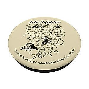 Jurassic Park Isla Nublar Map PopSockets PopGrip: Swappable Grip for Phones & Tablets