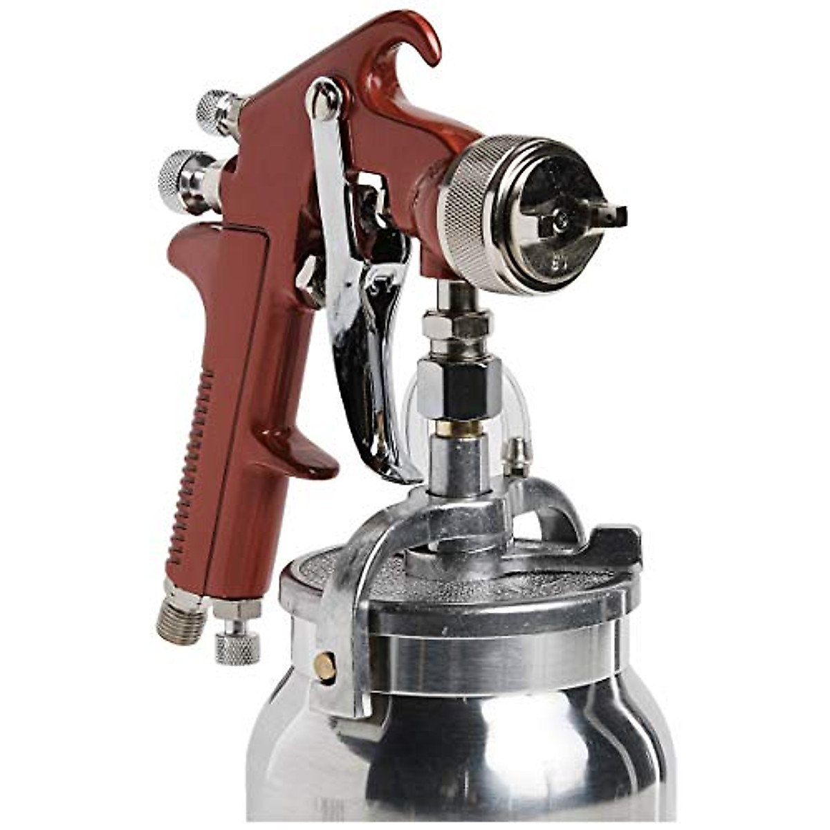 Astro Pneumatic Tool 4008 Spray Gun with Cup - Red Handle 1.8mm Nozzle