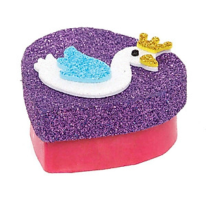 Baker Ross AX834 Swan Princess Stickers - Pack of 100, Foam Self-Adhesives, Perfect for Children to Decorate Collages and Crafts, Ideal for Schools, Craft Groups, Party Crafting, Home