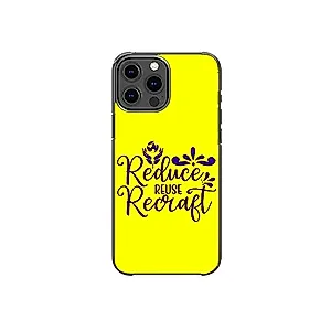 Reduce Reuse Recycle Keep Green Awareness Motivational Inspirational Pattern Art Design Anti-Fall and Shockproof Gift iPhone Case (iPhone XR)