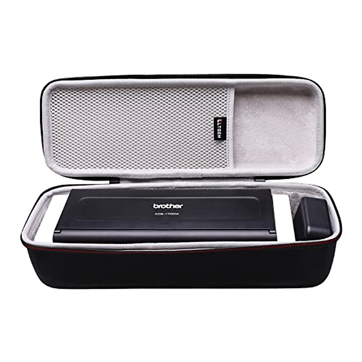 LTGEM EVA Hard Case for Brother ADS-1250W / ADS-1700W / ADS-1200 Wireless Document Scanner - Protective Carrying Storage Bag