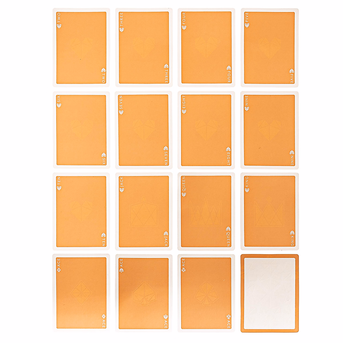 Vice Minimalist Playing Cards - Neon Orange and Pink Dual-Pack Decks - Poker Size, Standard Index, Plastic-Coated, Fluorescent with Simple Design + Spot UV Gloss - Cool Playing Cards and Novelty Gifts