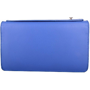 Valita Womens Large Soft Leather RFID Clutch Bag/Purse - Periwinkle